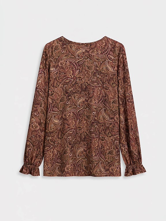 LCW Grace Bluza Sa Okruglim Izrezom Sa Uzorkom