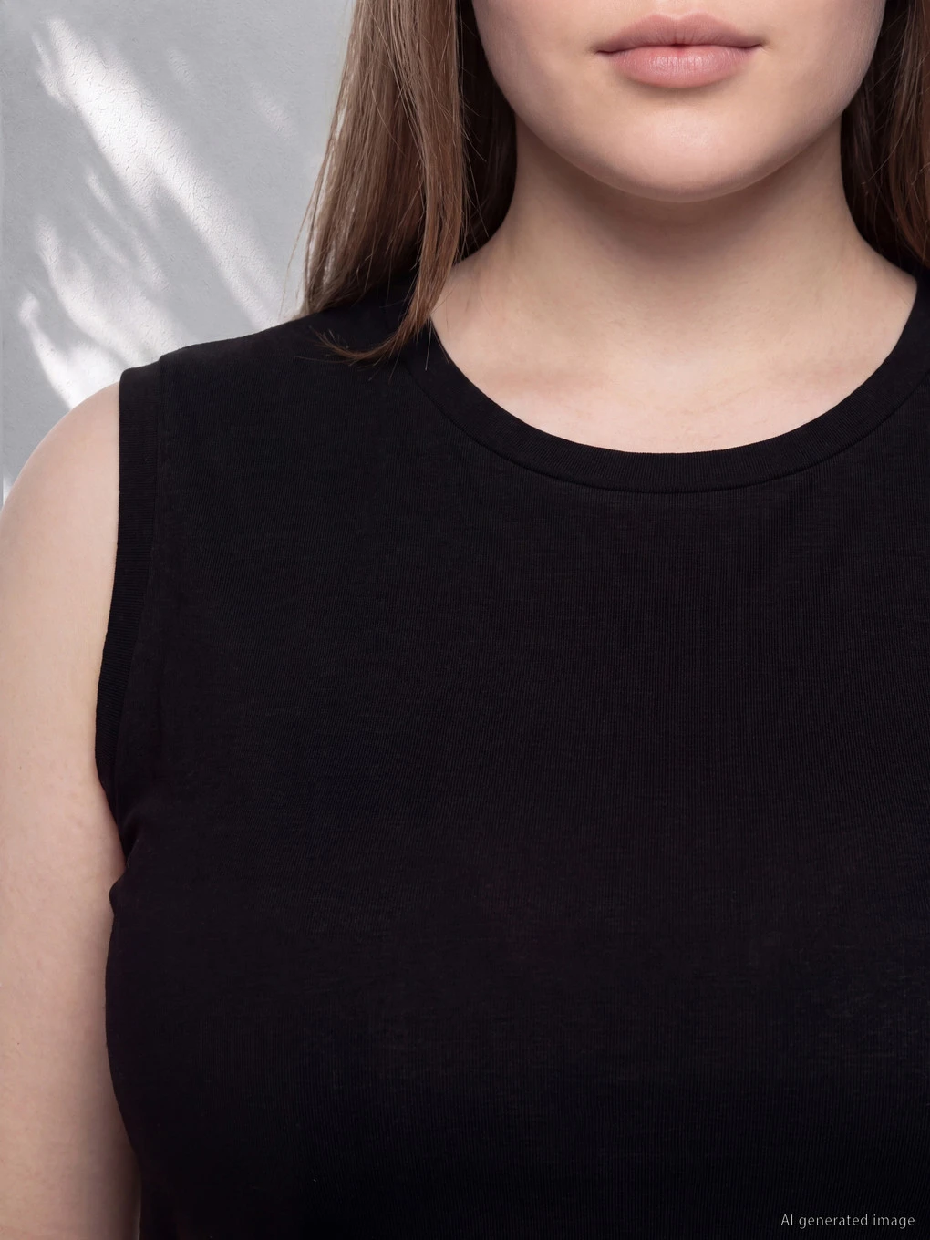 LCW Curve Ženska Plus Size Tunika Sa Okruglim Izrezom