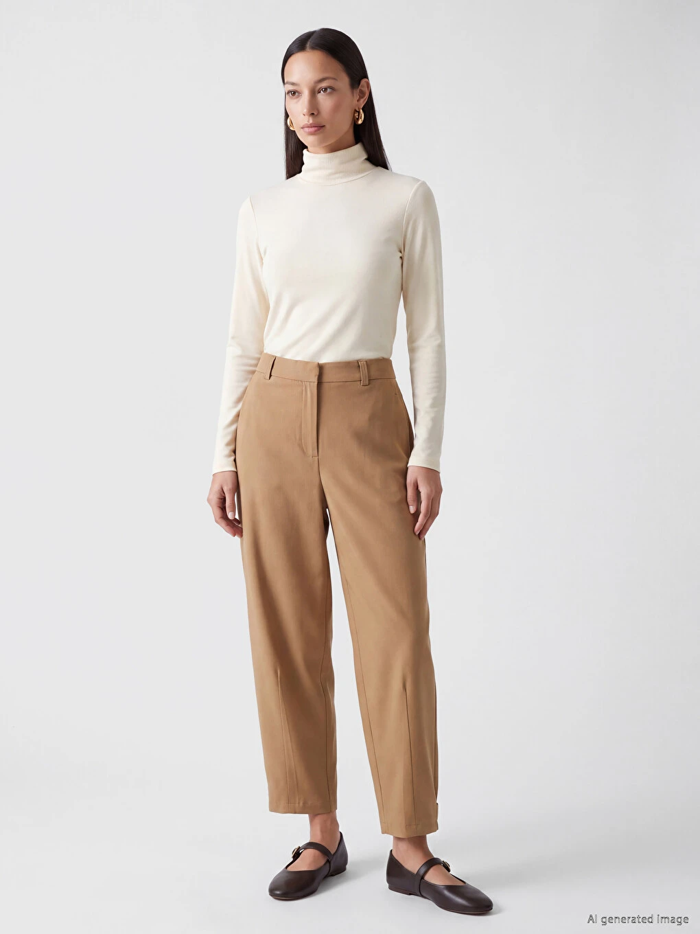 LCWAIKIKI Classic Ženske Pantalone Sa Elastičnim Strukom Šargarepa Kroja