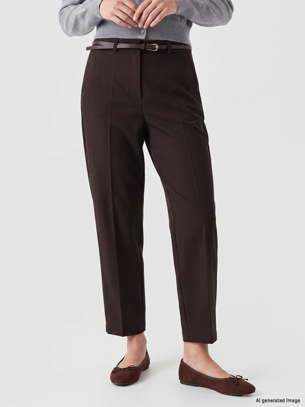 LCW STUDIO Pantalone Cigarette Fit Sa Kaišem Za Žene
