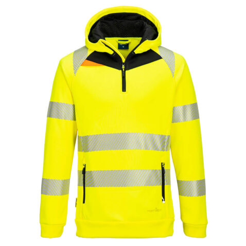 DX4 visokovidljiva 1/4 zip dukserica sa kapuljačom