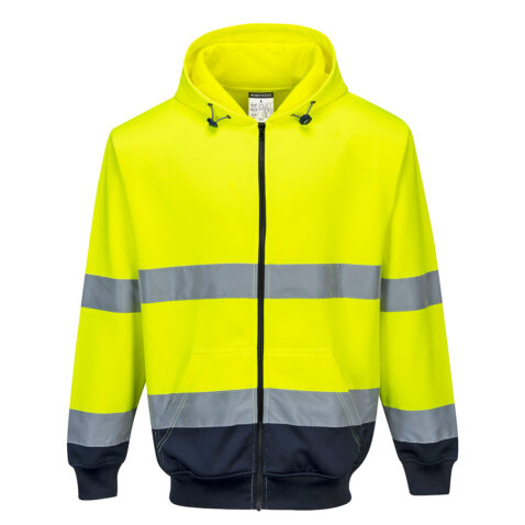 Dvobojna Hi-Vis dukserica sa rajsferšlusom