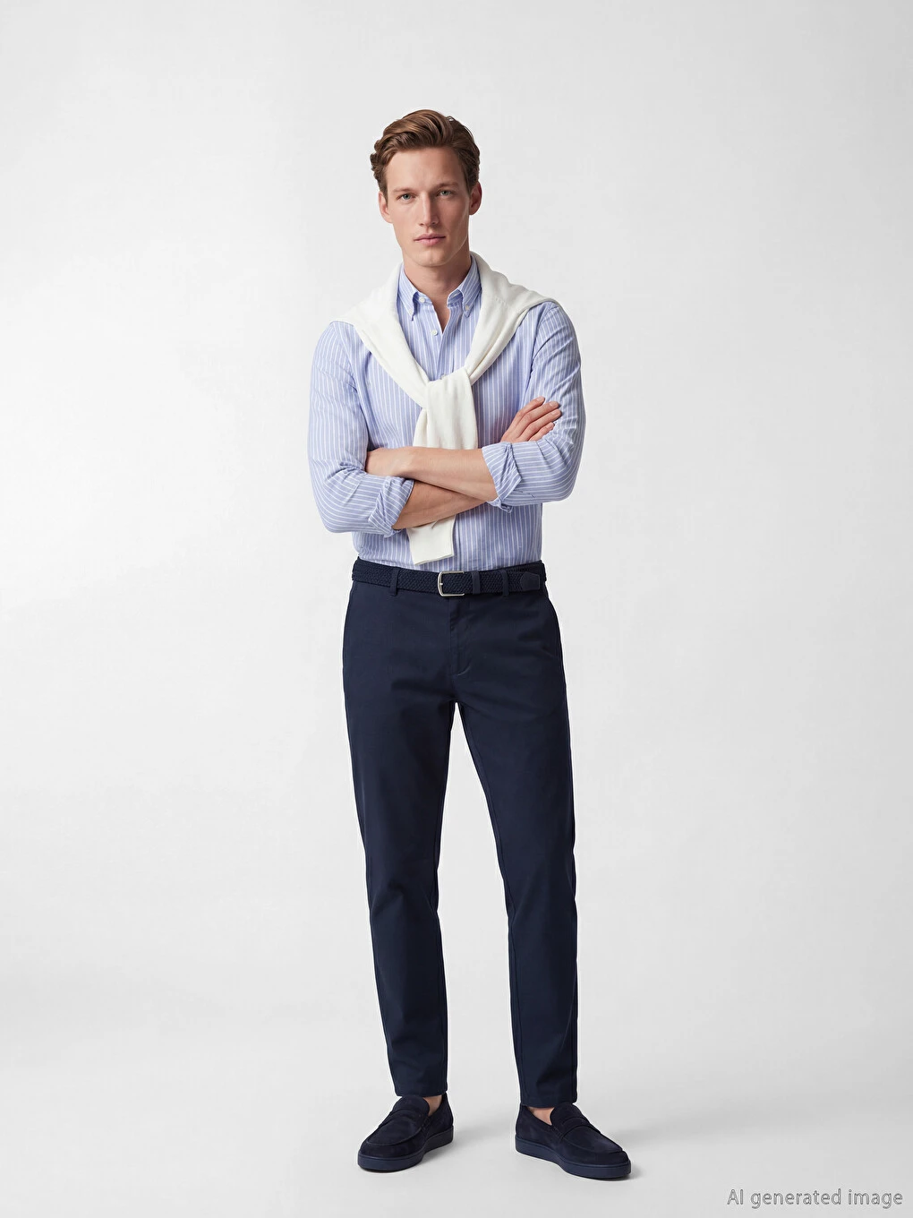 SOUTHBLUE Regular Fit Gabardinske Muške Pantalone