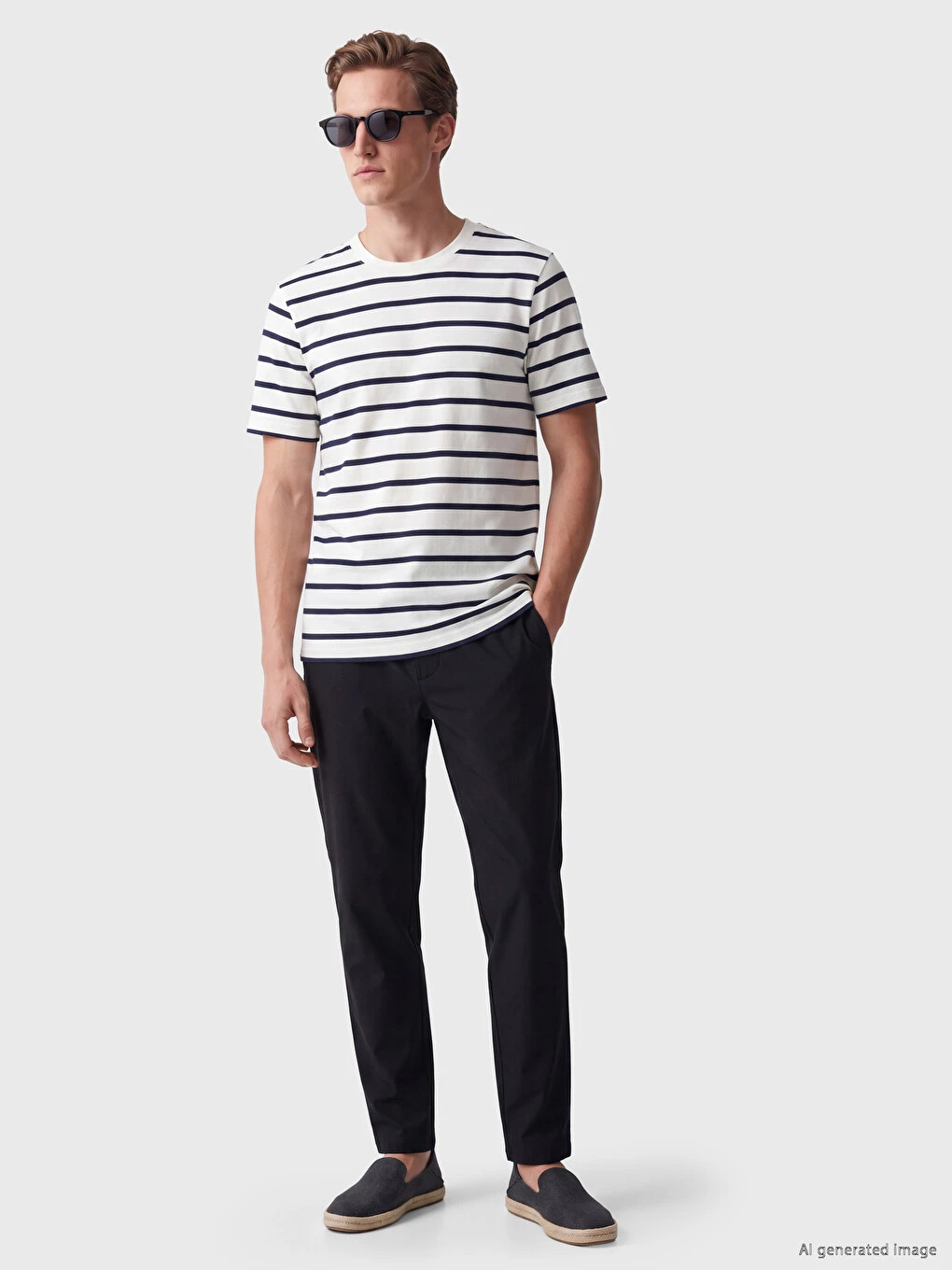 SOUTHBLUE Slim Fit Muške Pantalone Od Gabardina