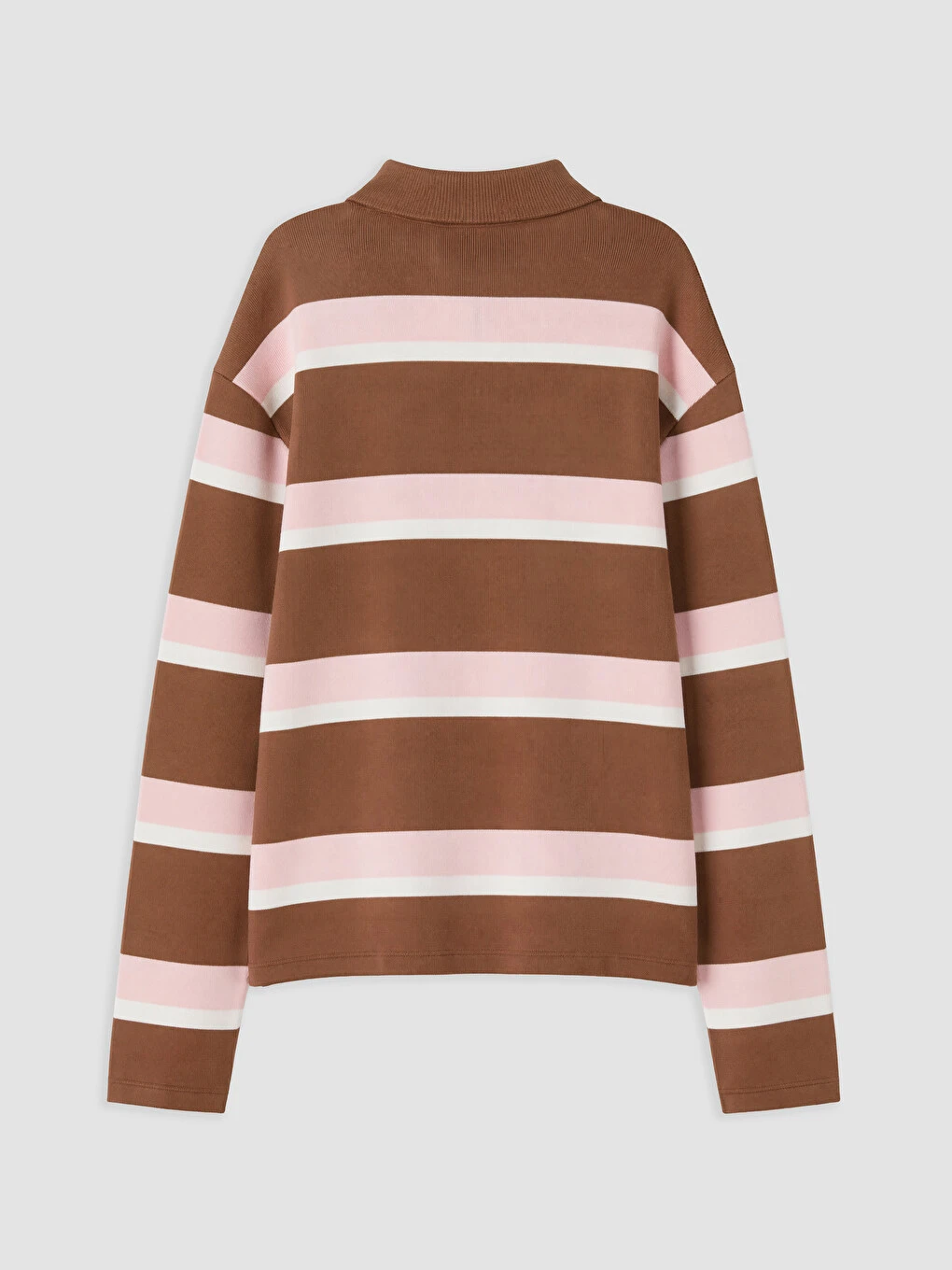 LCW Kids Majica Sa Polo Kragnom Na Pruge Oversize Kroja Za Devojčice