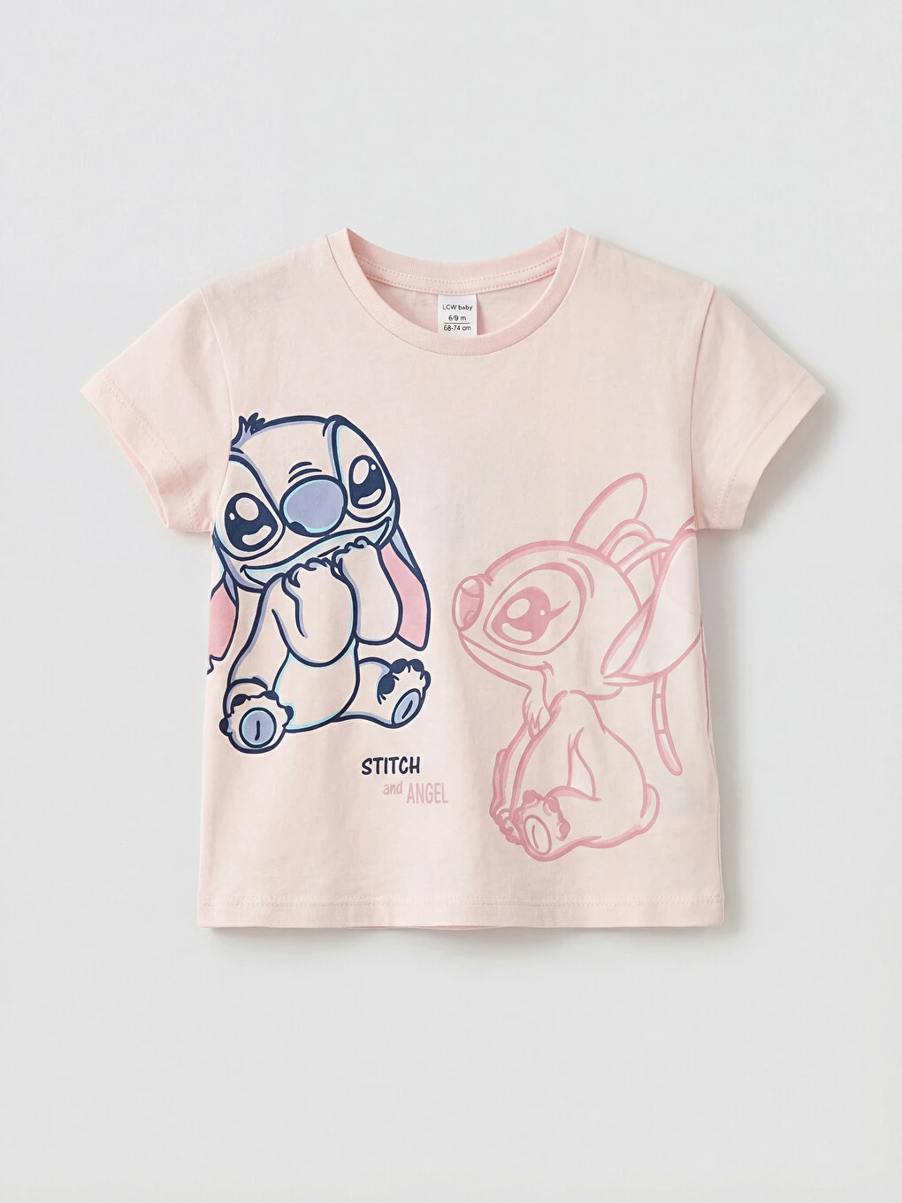 LCW baby Komplet Šortseva Za Bebe Devojčice Sa Stitch I Angel Printom