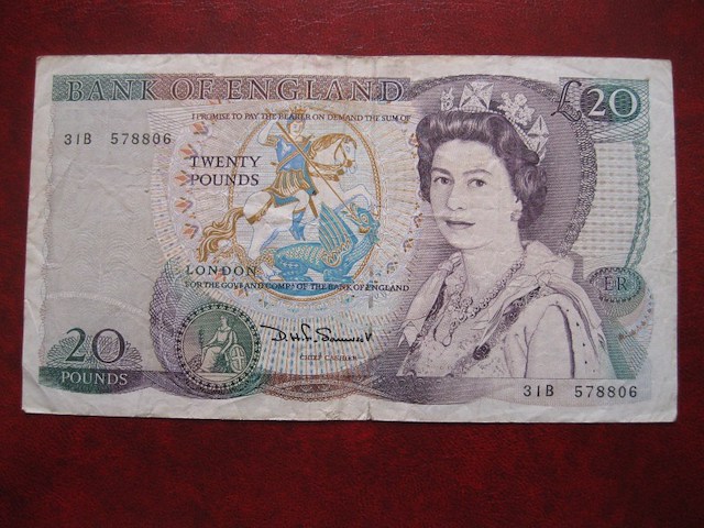 20 Pounds, 20 funti, England-Engleska