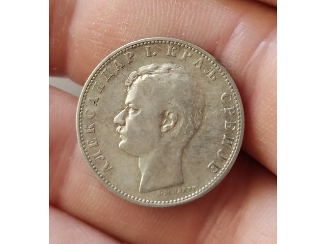 Kraljevina Srbija 1 dinar 1897. srebro (1,7)