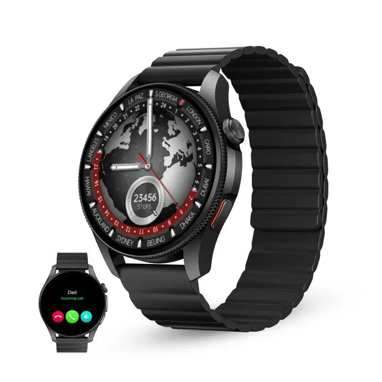 KSix Pametni sat Bxsw33N Horizon,1.43", AMOLED, GPS, Crni