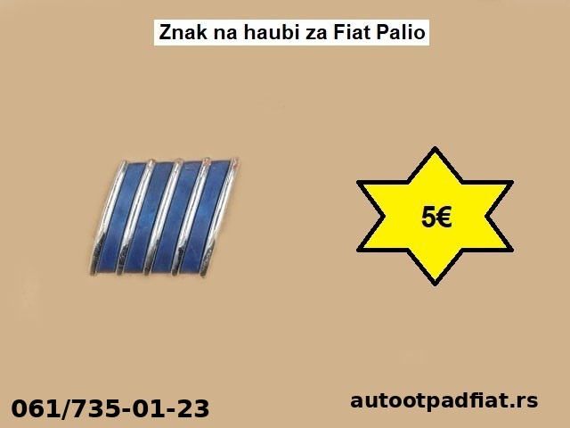 ZNAK NA HAUBI ZA FIAT PALIO