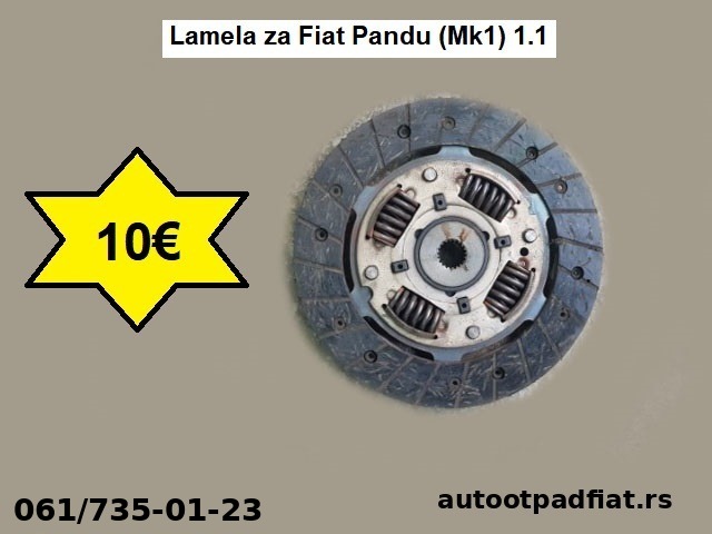 LAMELA ZA FIAT PANDU (MK1) 1.1