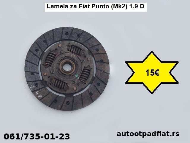 LAMELA ZA FIAT PUNTO (MK2) 1.9 D