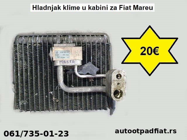 HLADNJAK KLIME U KABINI ZA FIAT MAREU