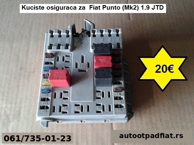 KUCISTE OSIGURACA ZA FIAT PUNTO (MK2) 1.9 JTD