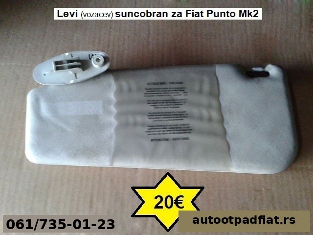LEVI (VOZACEV) SUNCOBRAN ZA FIAT PUNTO MK2