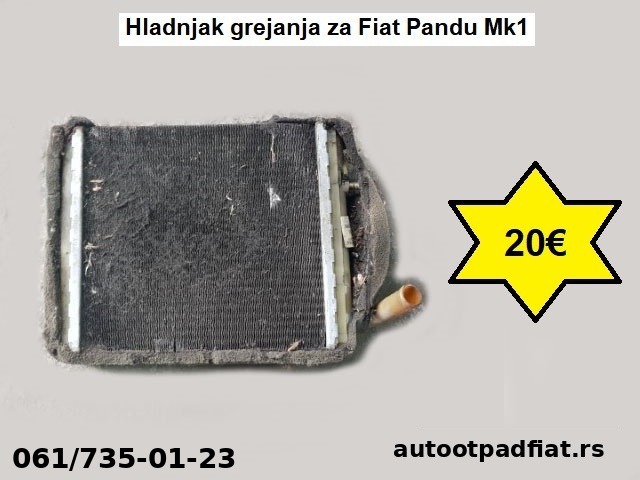 HLADNJAK GREJANJA ZA FIAT PANDU MK1