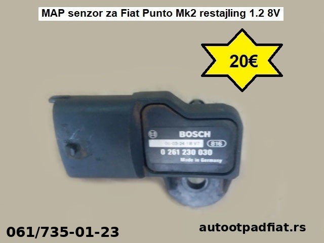 MAP SENZOR ZA FIAT PUNTO MK2 RESTAJLING 1.2 8V