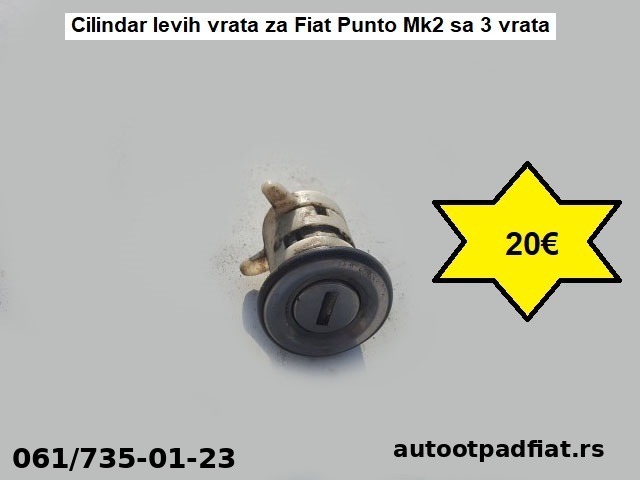 CILINDAR LEVIH VRATA ZA FIAT PUNTO MK2 SA 3 VRATA