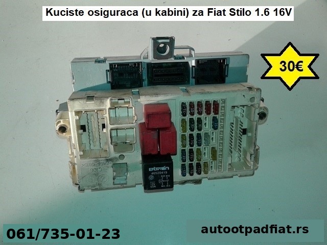KUCISTE OSIGURACA (U KABINI) ZA FIAT STILO 1.6 16V
