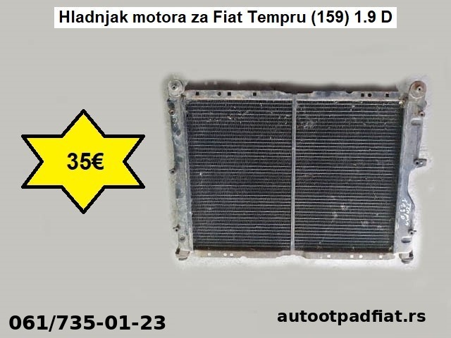 HLADNJAK MOTORA ZA FIAT TEMPRU (159) 1.9 D