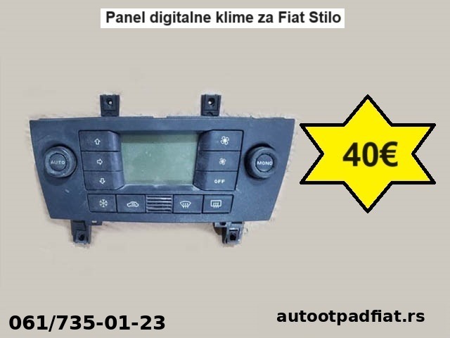 PANEL DIGITALNE KLIME ZA FIAT STILO