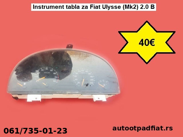 INSTRUMENT TABLA ZA FIAT ULYSSE 2.0 B