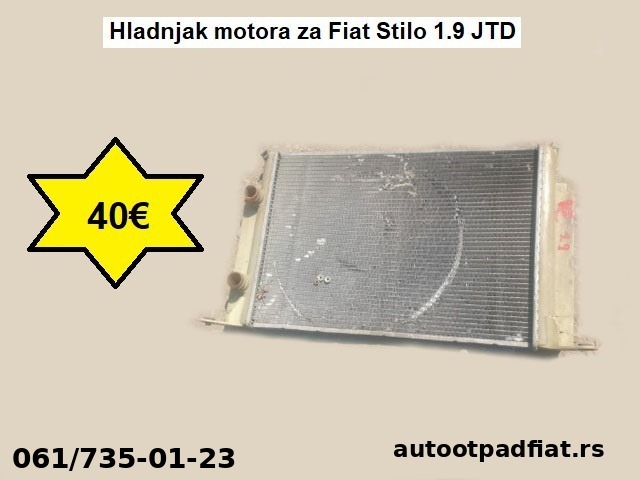 HLADNJAK MOTORA ZA FIAT STILO 1.9 JTD