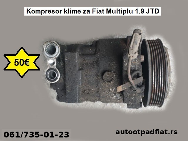 KOMPRESOR KLIME ZA FIAT MULTIPLU 1.9 JTD