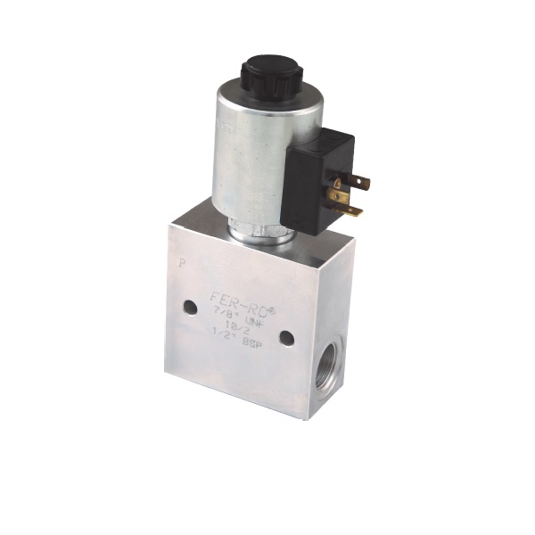 3/4 UNF - Zic ventil, otvoren, 12V DC, 3/8" BSP