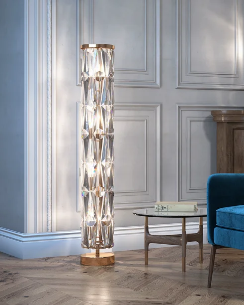 Maytoni Puntes podna lampa zlatna-staklo E14x8 60W