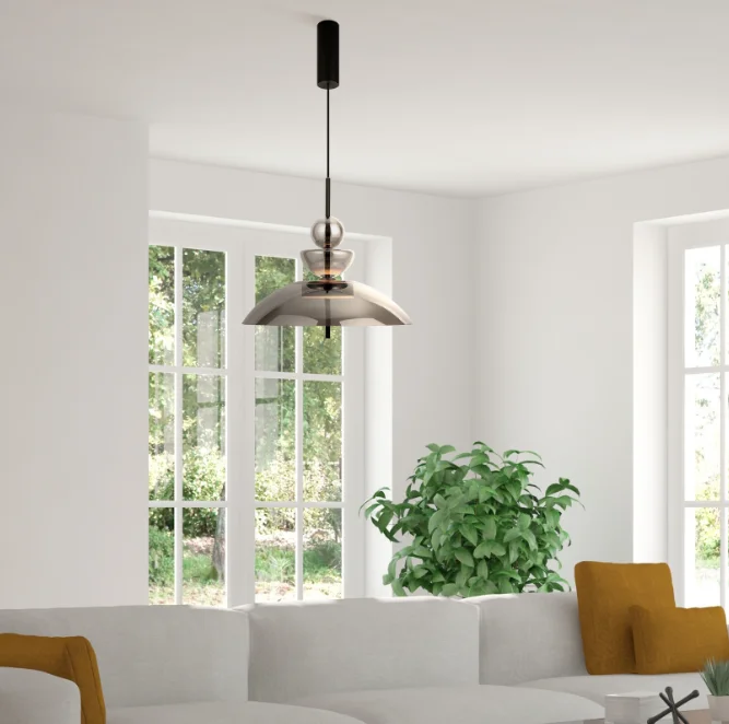 Maytoni Bangkok visilica crna-dim staklo 3000K 12W-3580mm