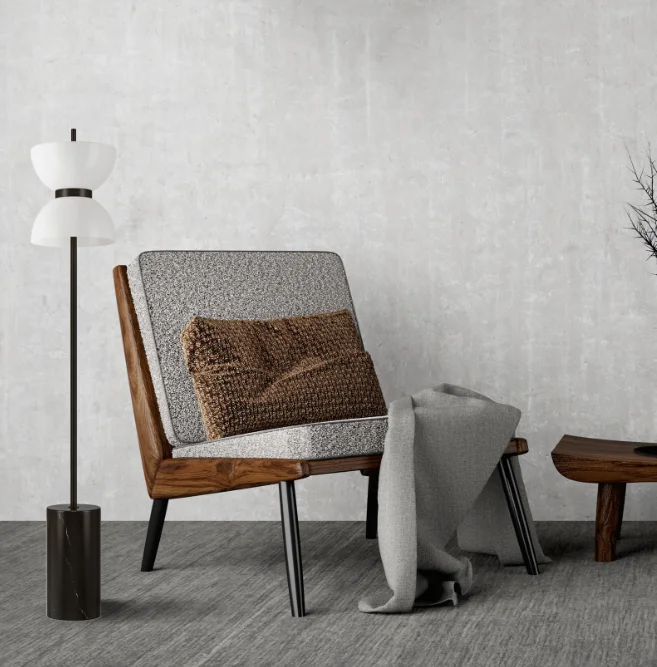 Maytoni Kyoto podna lampa crna-bela 3000K 11W