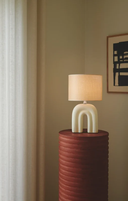 Nordlux Haze stona lampa bež