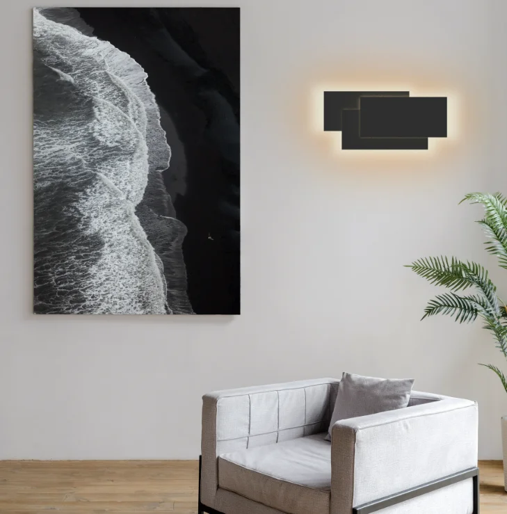 Mantra Tahiti Zidna lampa crna led 12W 3000K 26cm