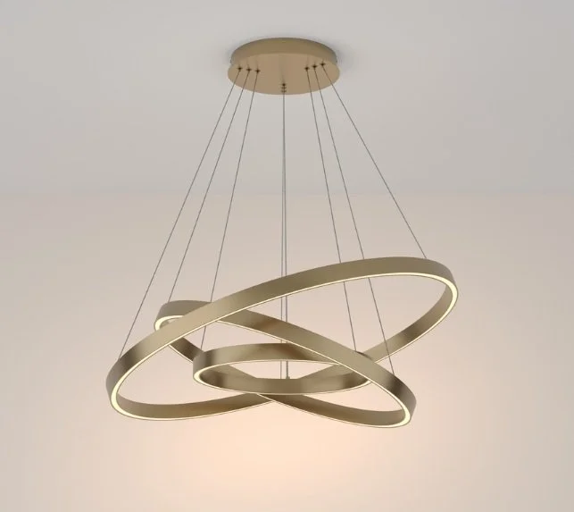 Maytoni Rim visilica mesing-bela 3000K 115W
