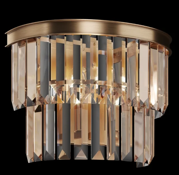 Maytoni Revero zidna lampa zlatna-dim staklo E14x1 40W