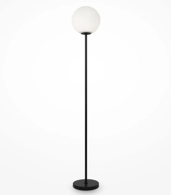 Maytoni Ring podna lampa crna-bela E27x1 60W