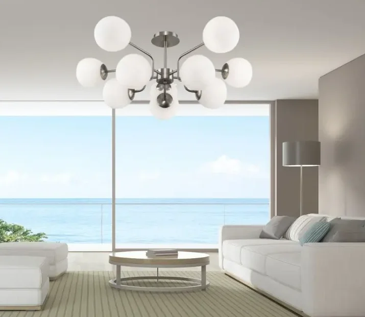 Maytoni Erich visilica nikl-bela E14x10 40W