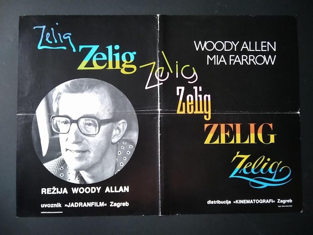 Zelig  / Woody Allan, 1983 g.  Retko !!!