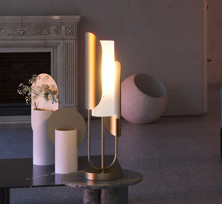 Maytoni Сipresso unutrašnja stona lampa zlatna 40W