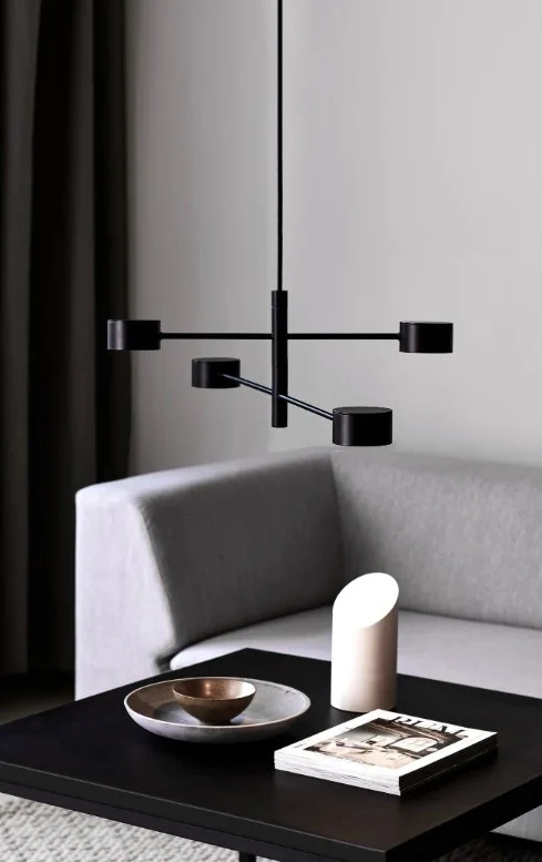 Nordlux Clyde 4-spot visilica crna