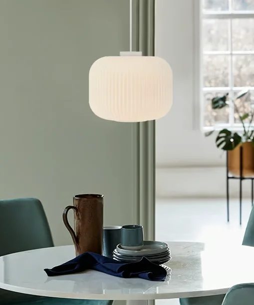 Nordlux Milford 30 visilica opal bela