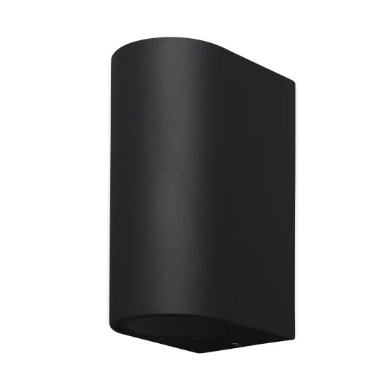 Mantra Kandanchu Fasadna lampa crna pesak 2xGU10 10W visina 9.5cm