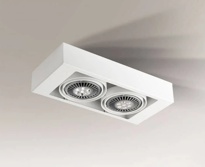 Shilo Koga plafonska lampa bela (80 mm)