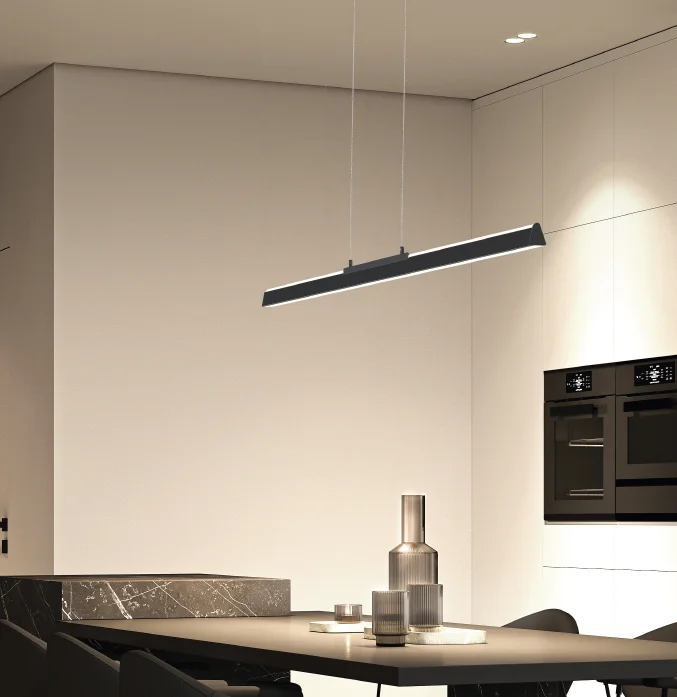 Mantra Lineal tehnička visilica led 36W 3000K crna