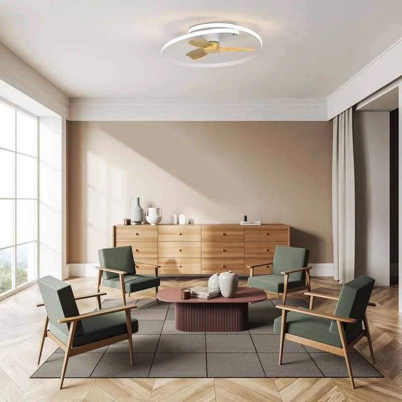 Mantra Ocean Ventilator bela/drvo led 60W 4000K dimabilni
