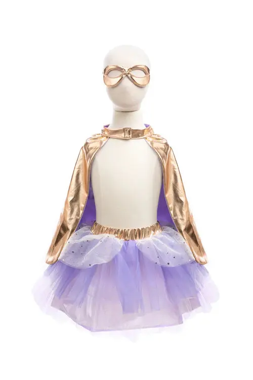 Great Pretenders Dečiji kostim Super-Duper, Metallic Rose Gold/Lilac Kostim