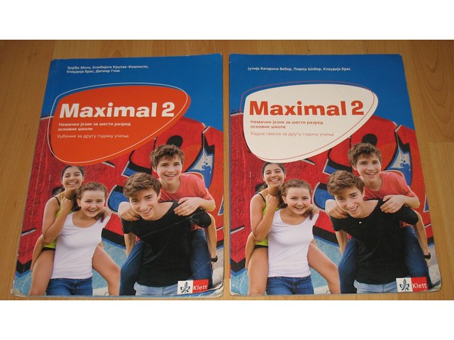 6. MAXIMAL 2 UDZBENIK + RADNA SVESKA KLET