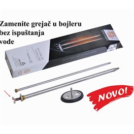 GREJAČ BOJLERA 2000W SUVI GREJAČ OVALNA PRIRUBNICA M8 PROHROM fi6,5mm