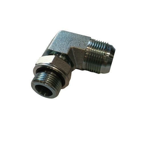 Reducir ugao 90° 7/8x14 - G 3/8 - muški JIC 74 - BSP oring